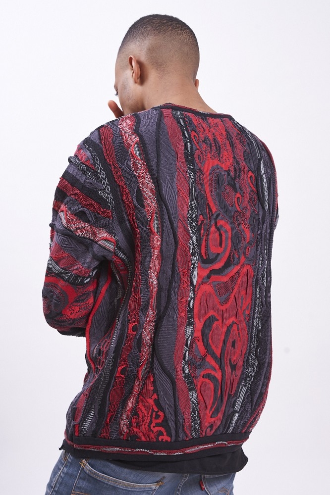 Coogi Biggie Smalls Sweater Black Red | Animal Tracks
