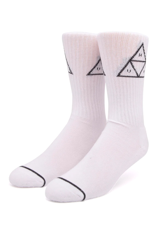 Huf Triple Triangle Crew Sock White | Socken | Accessories | Animal Tracks